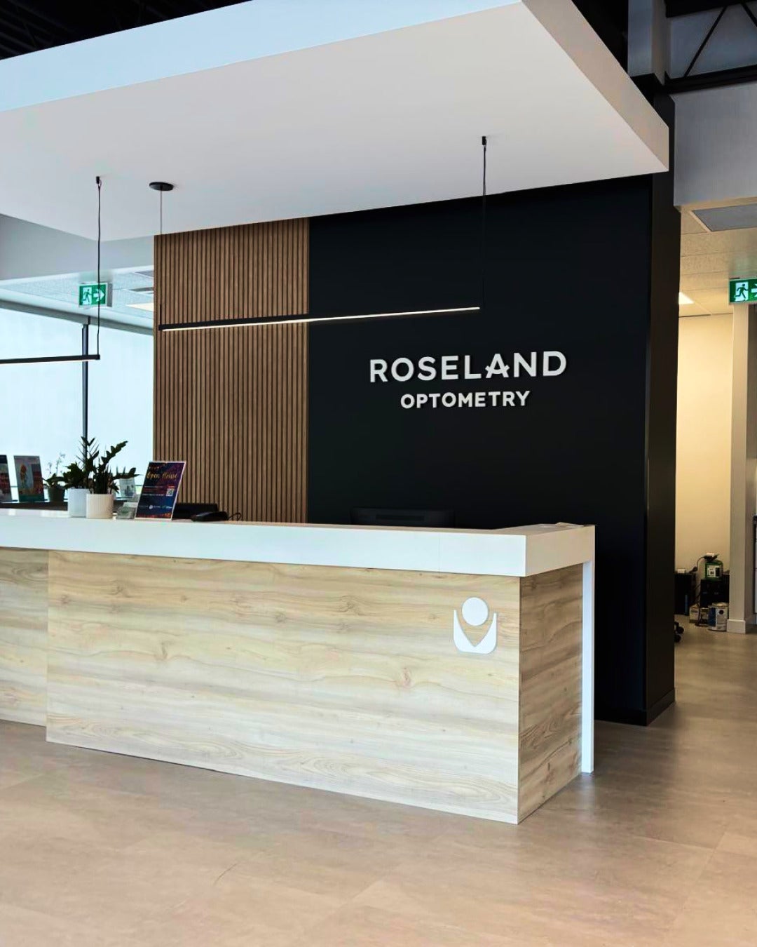 Modern and Refined — 3D Raised Acrylic Reception Sign for Roseland ...