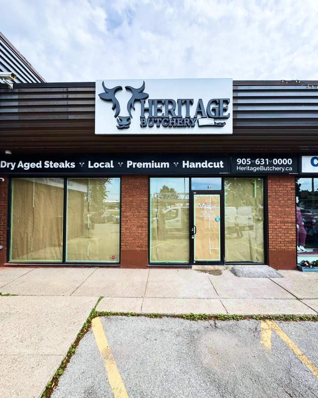 Full Signage Rebrand for Heritage Butchery Burlington — Backlit Channel ...