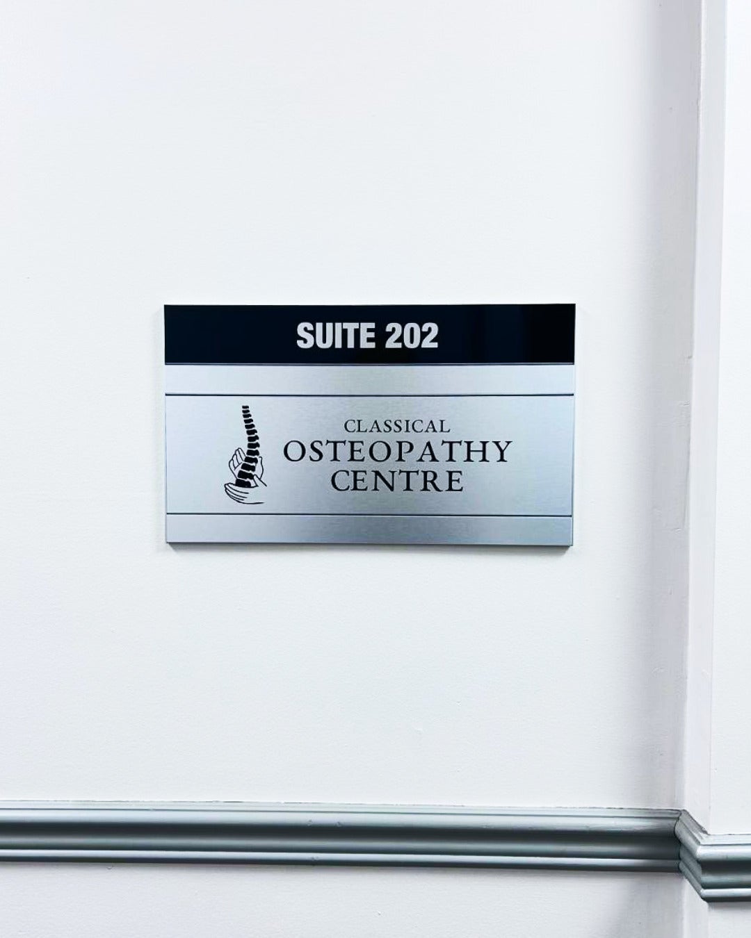 Timeless Design That Lasts — Custom Brushed Silver Directory and Suite ...