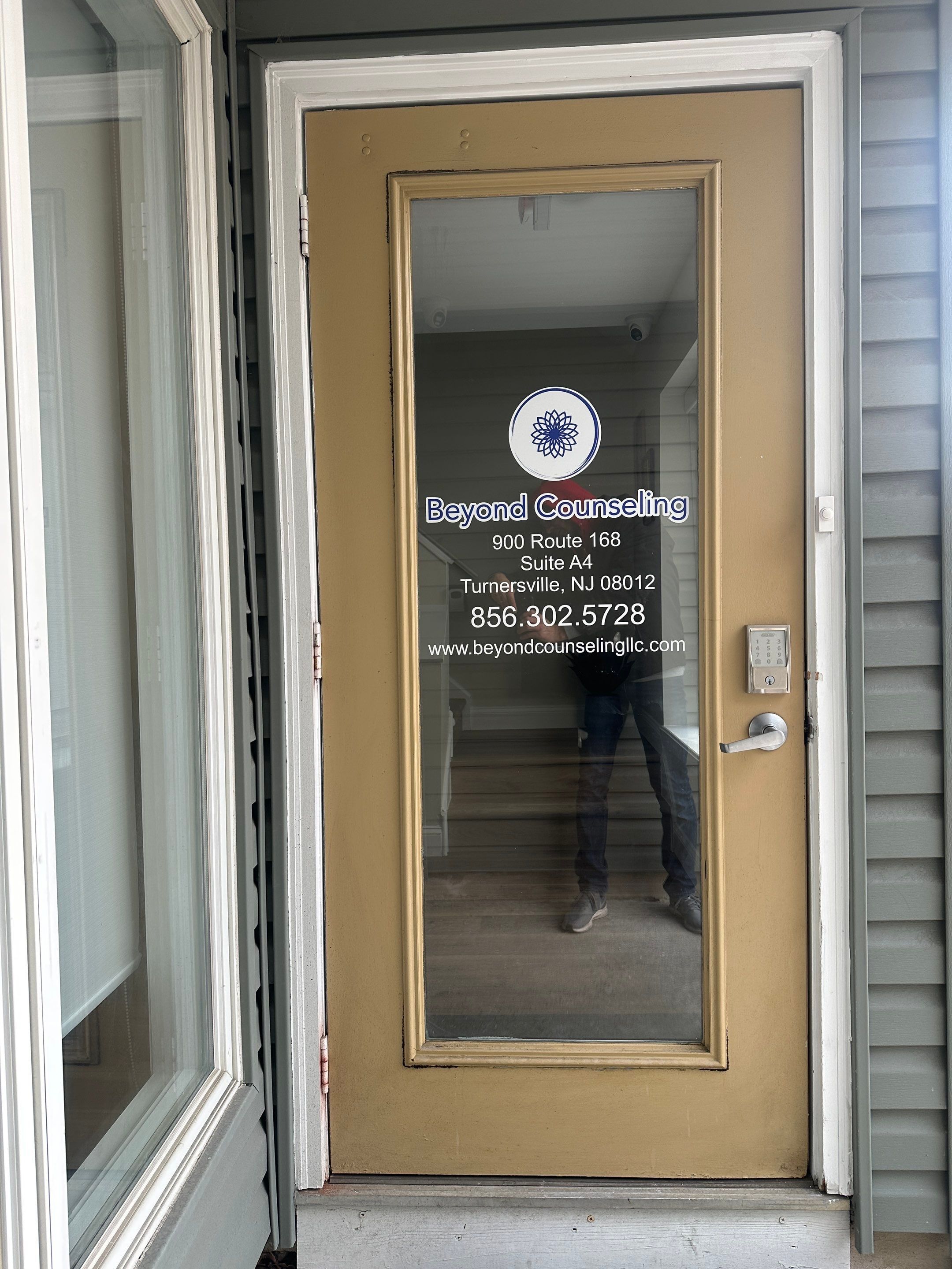 Is your logo on your entrance door?