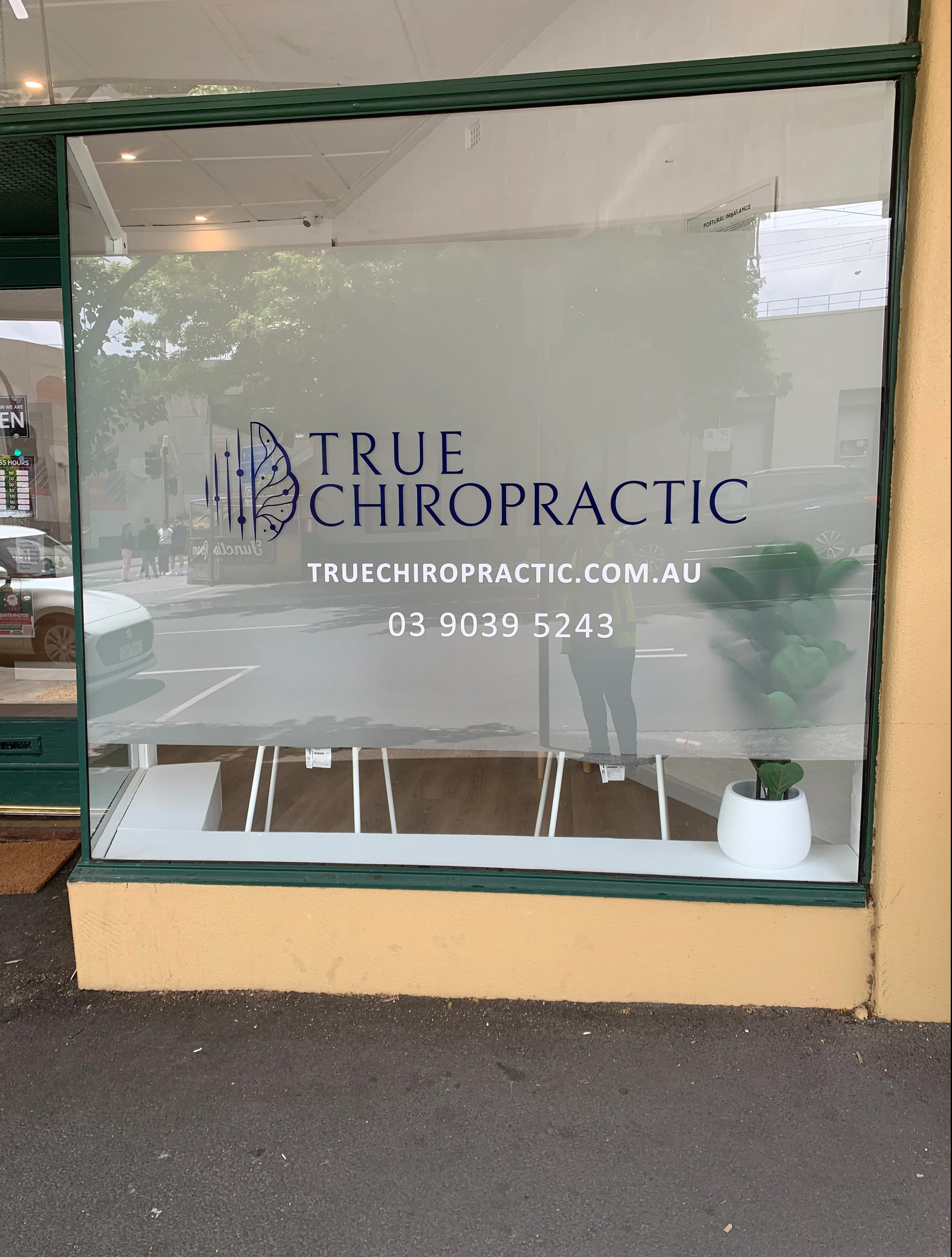 Shop Signage - True Chiropractic - Heidelberg VIC.