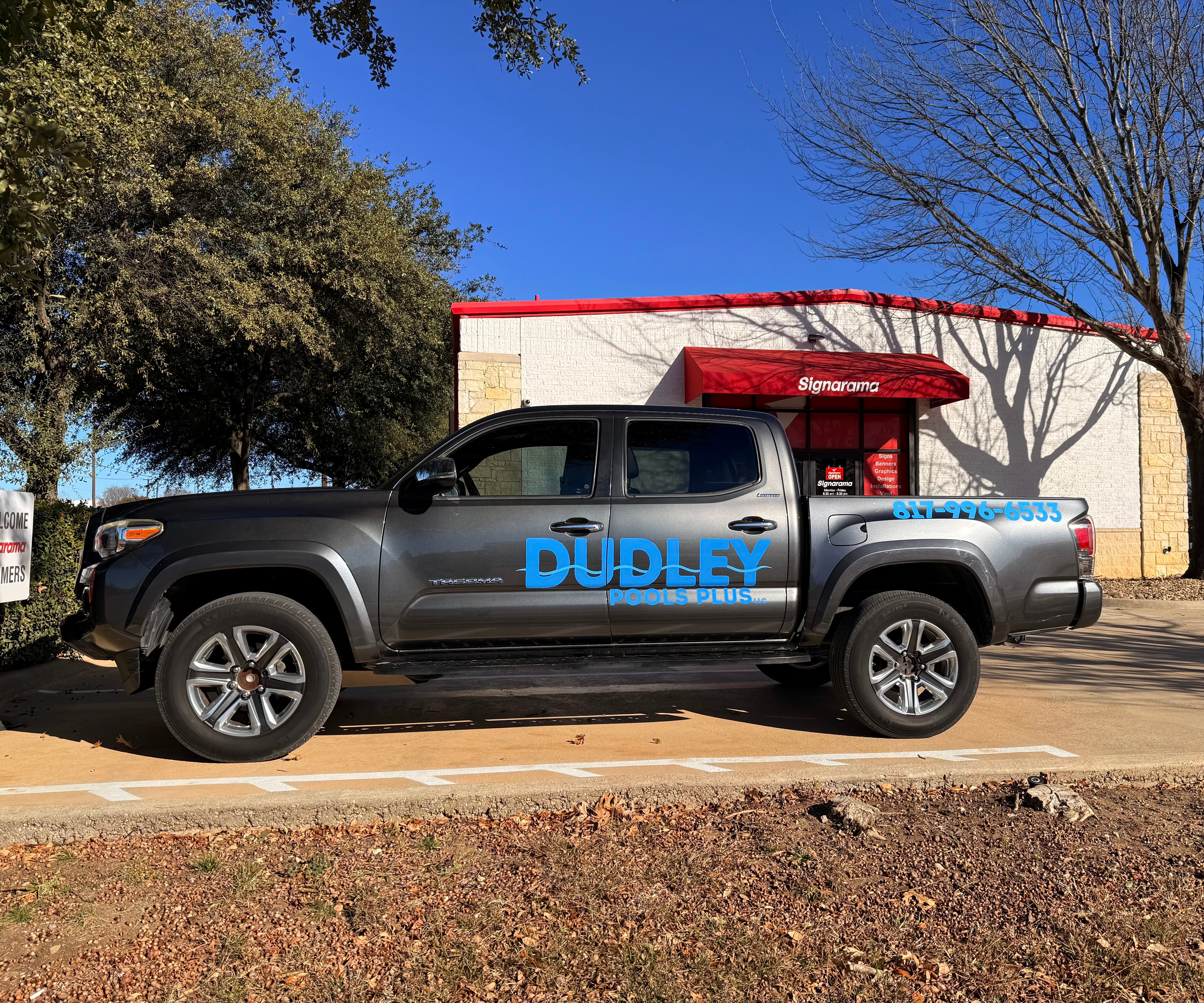 Bold new vehicle graphics for Dudley Pool Plus by Signarama North Fort ...