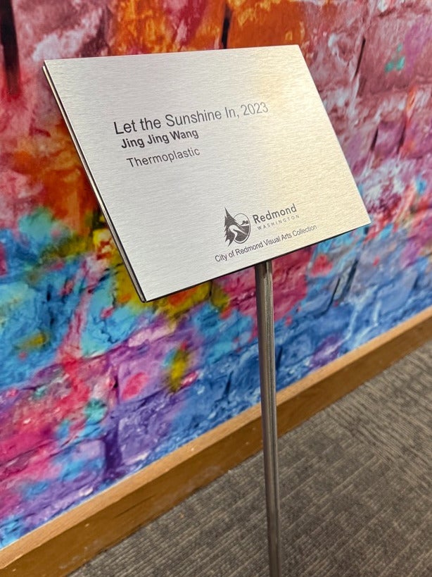 Honoring Local Art with Custom Signage in Redmond, WA