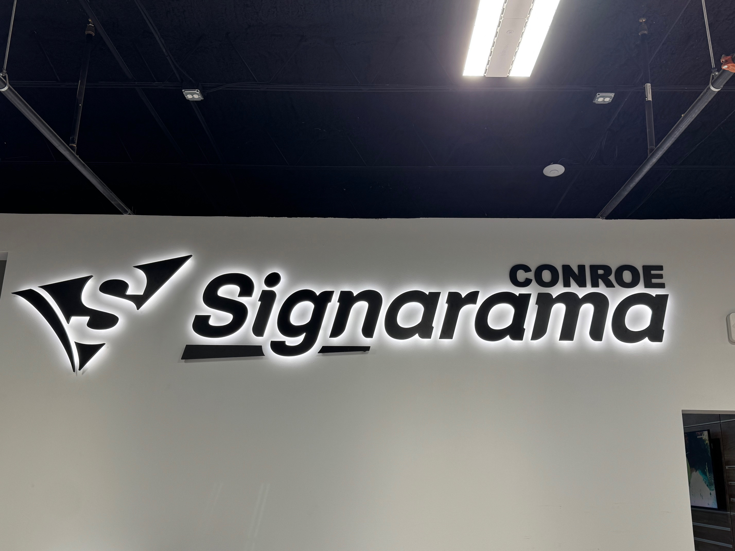 New Back Lit Reception Area Signage