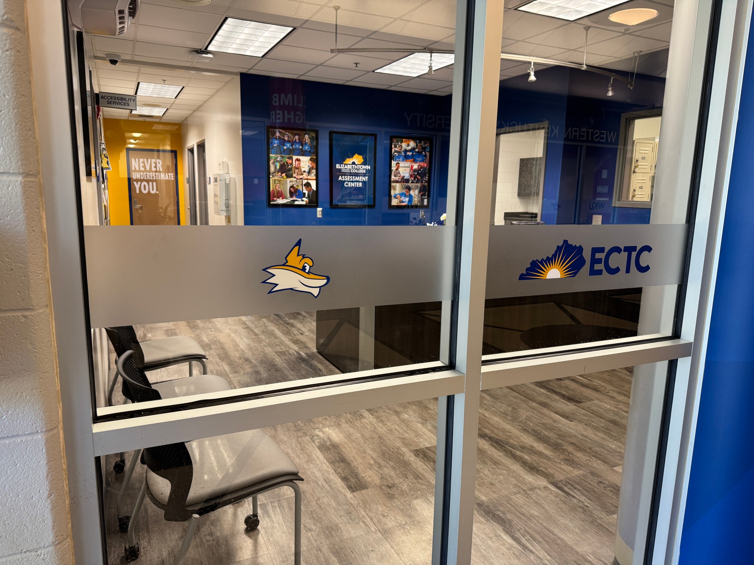 Transforming Spaces with Purpose: Assessment Center Window Graphics at ECTC
