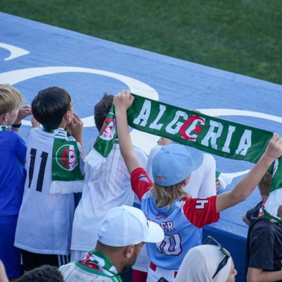 Custom Algeria Soccer Scarves for Lawrence, KS Welcome Event | Fully ...