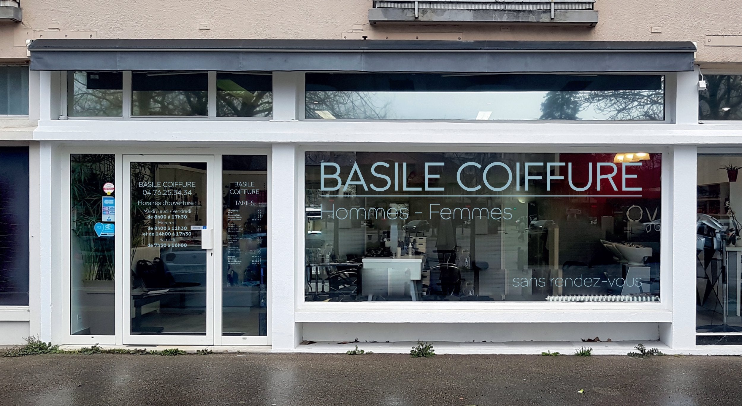 VITROPHANIE SALON BASILE COIFFURE