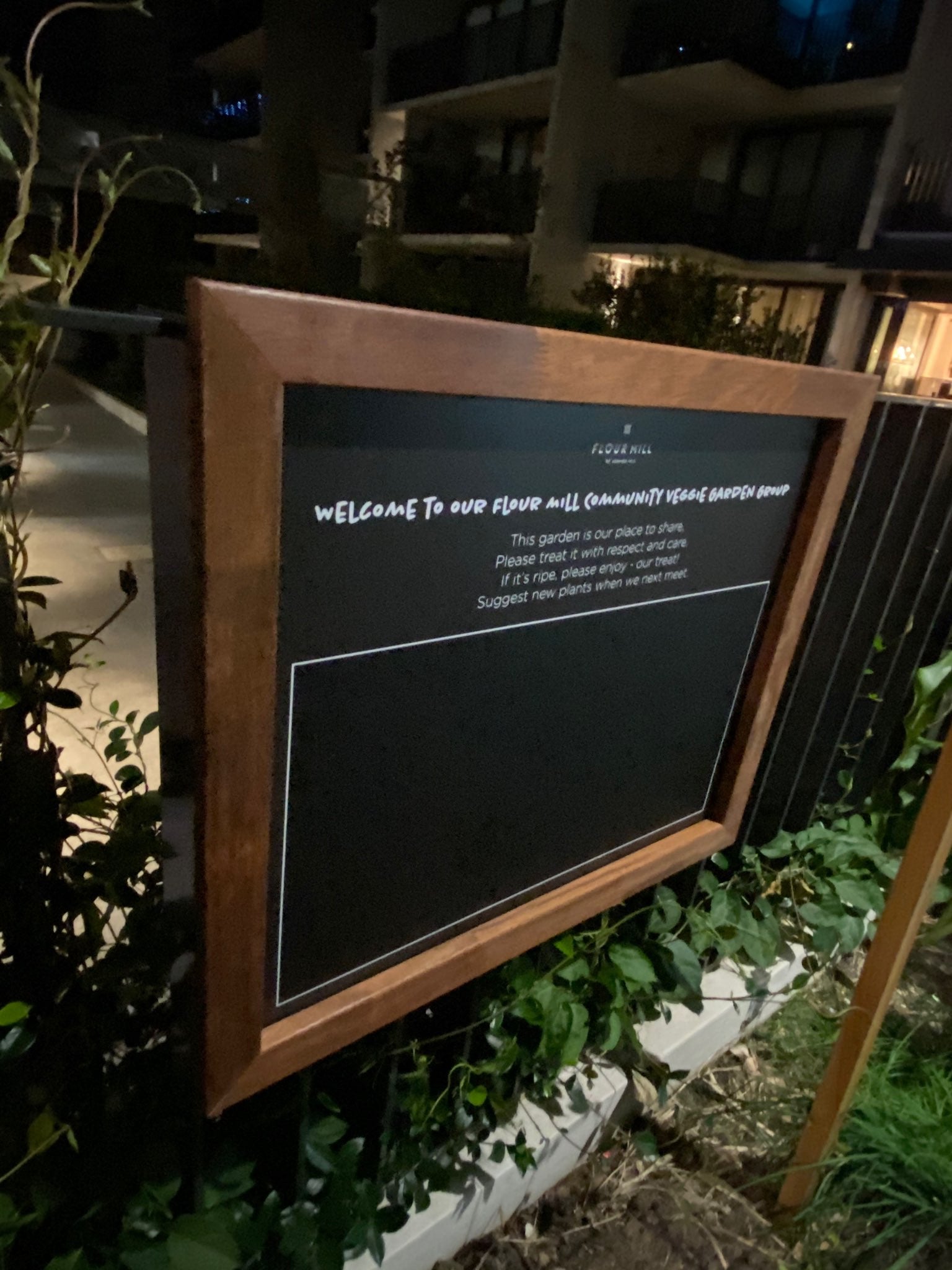 EG - Custom Fabricated ACM box with wood frame and blackboard face.1