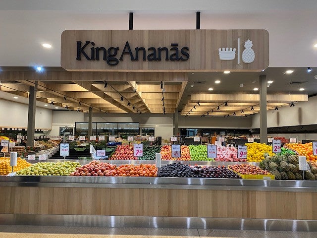 King Ananas Custom fabricated timber CNC router cut custom hang sign ...