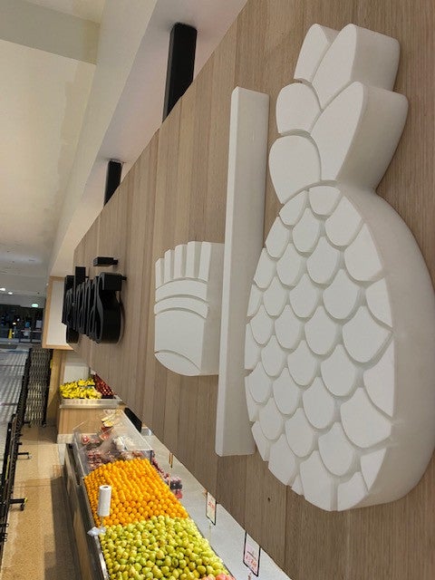 King Ananas Custom fabricated timber CNC router cut custom hang sign ...