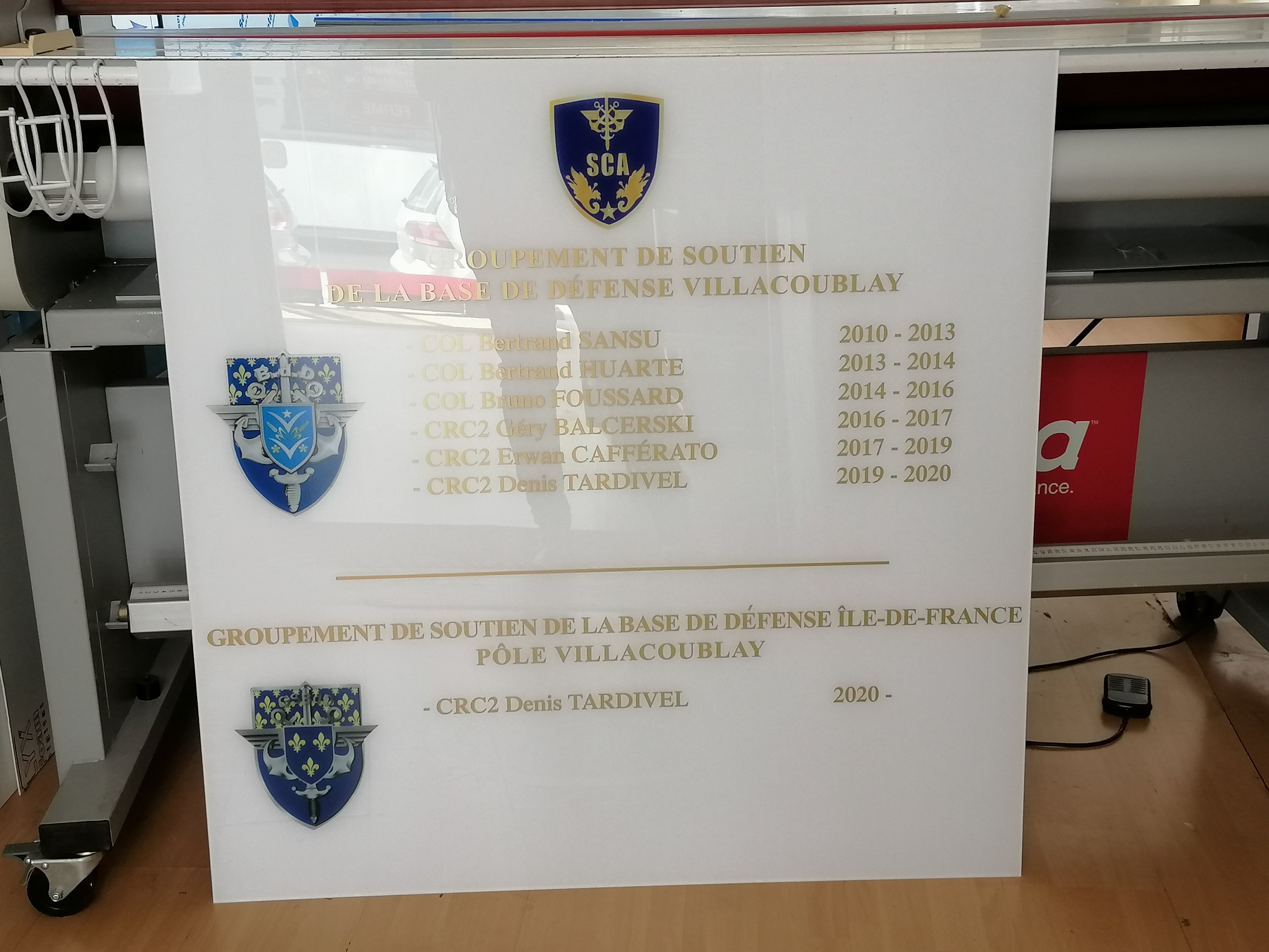 plaque plexi