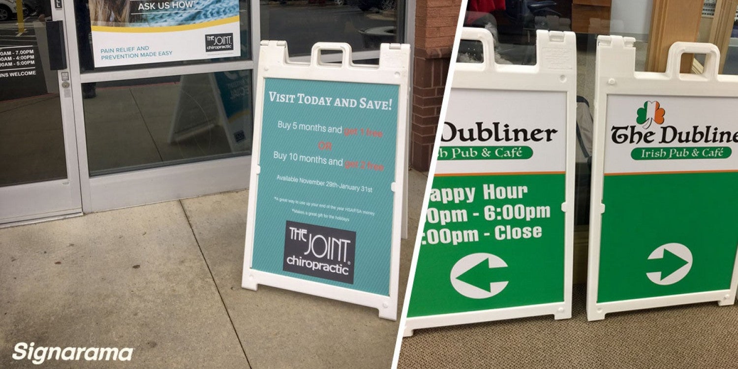 Sidewalk Signs & Curb Signs | Signarama Reading, PA - Signarama