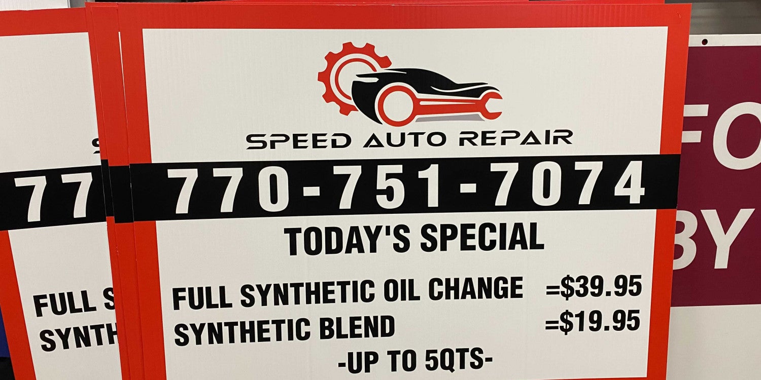 Custom Yard Signs Roswell GA | Event & School Spirit Lawn Signs