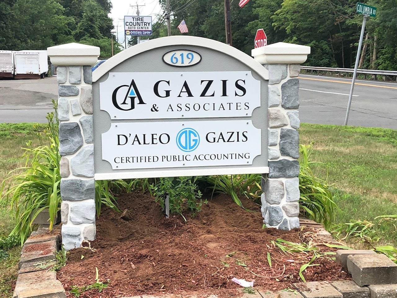 Gazis & Associates Monument Sign