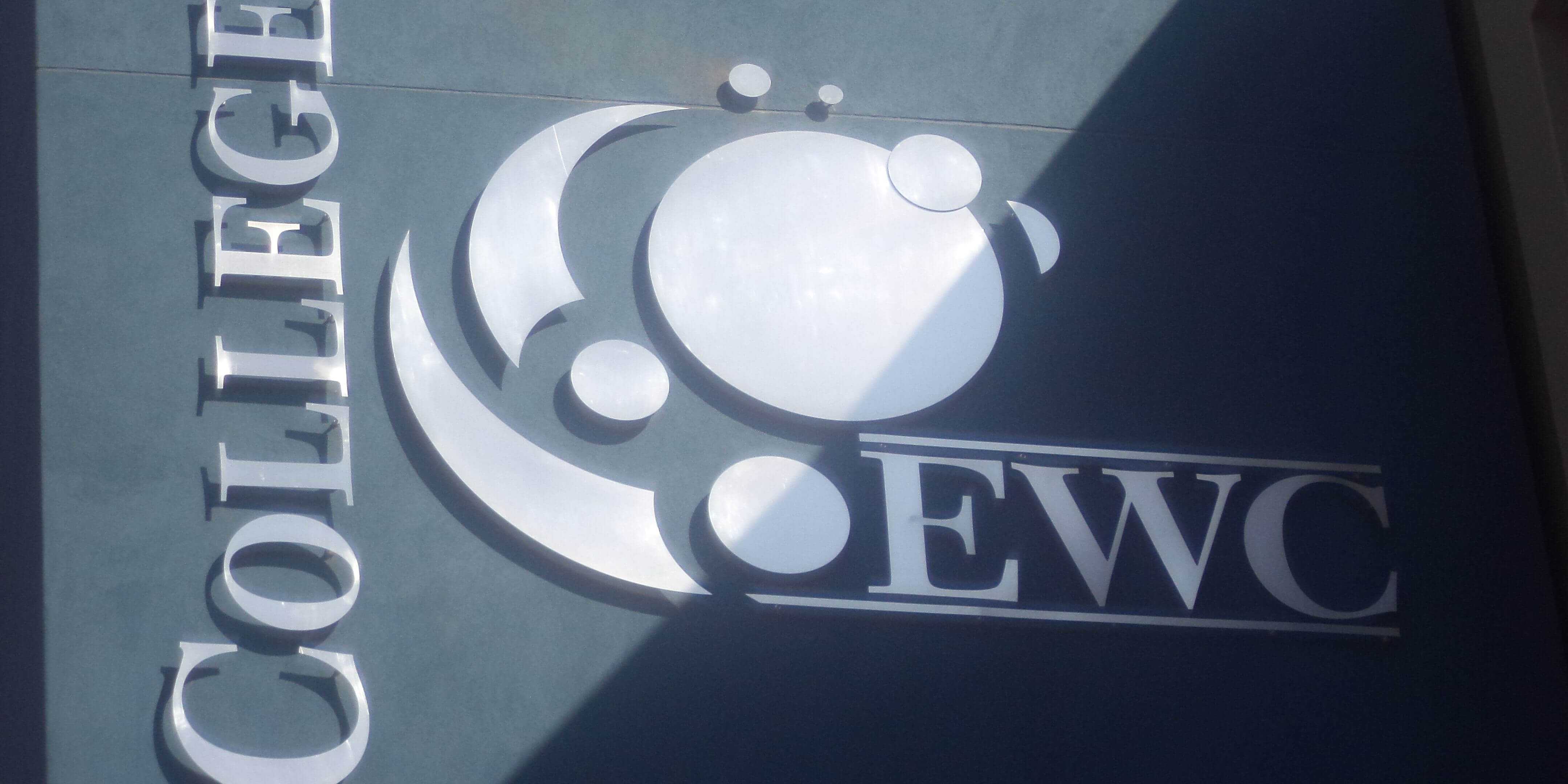 Outside signage. Cut out lettering