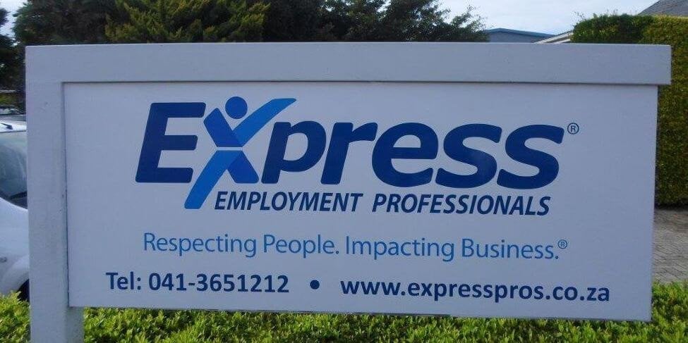 Express Employment Sign