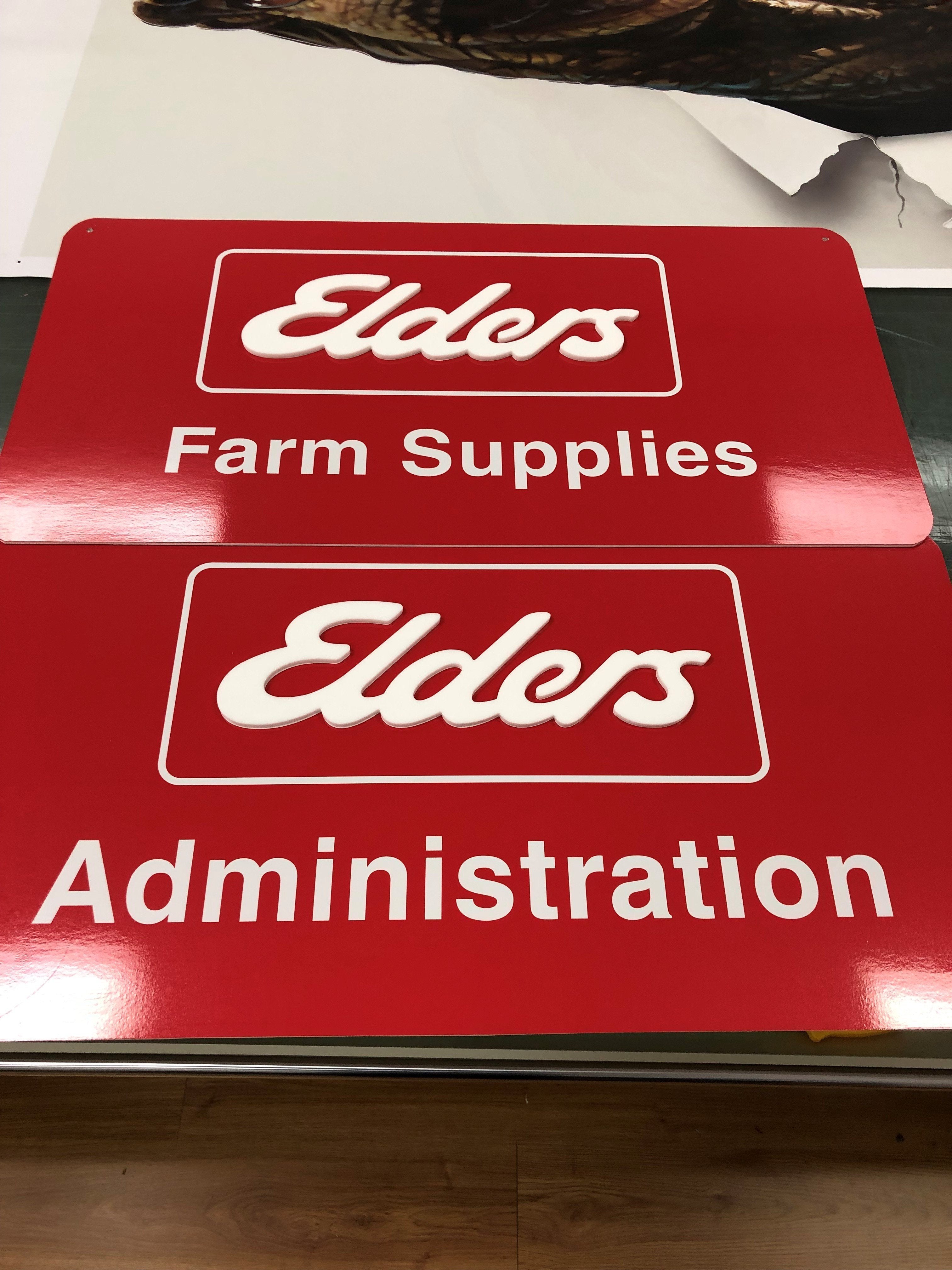 Elders Reception Signage