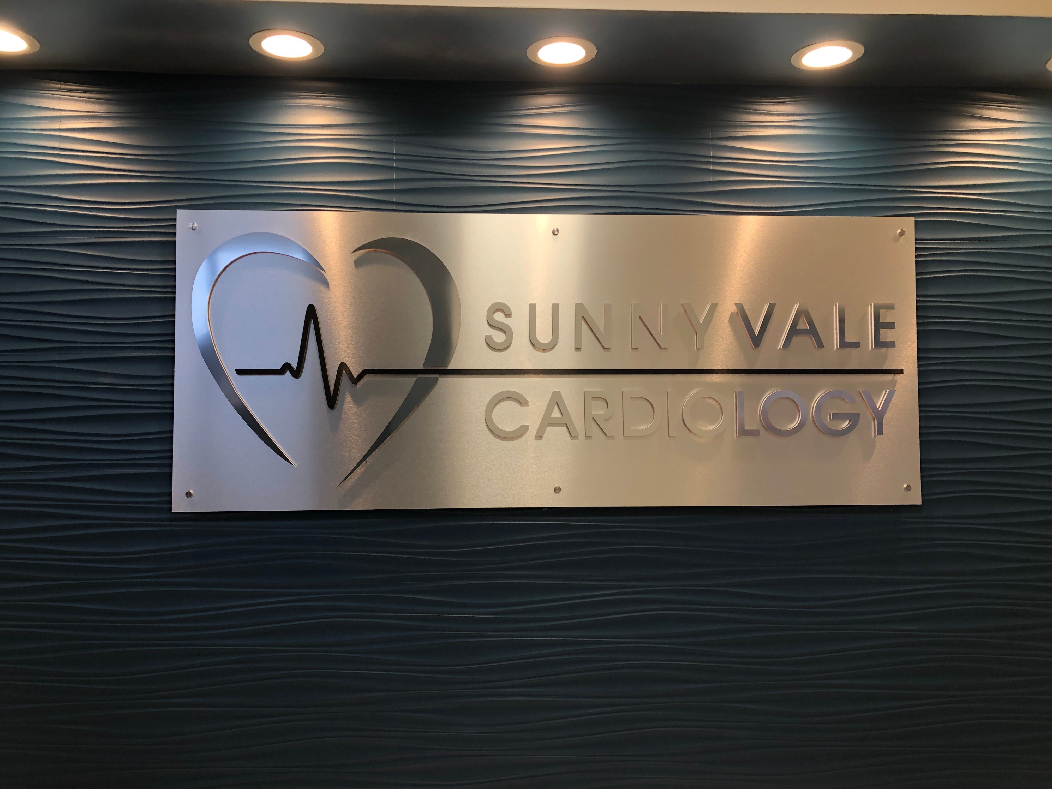 Custom Lobby Sign - Sunnyvale Cardiology