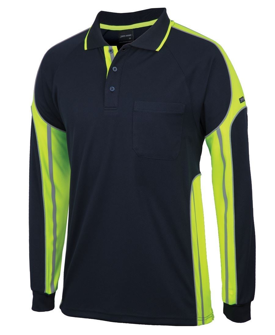 Buy custom branded L/S STREET PANEL POLOS with your logo!