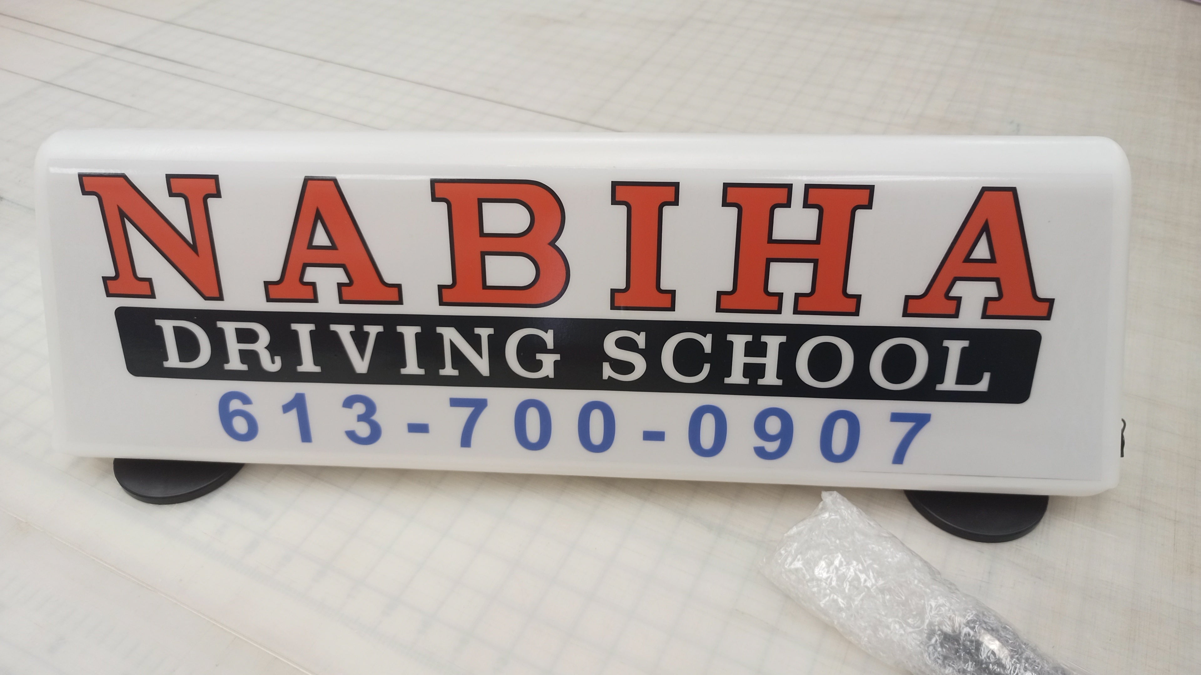 Airfin car topper for driving schools